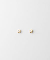 Gaia White Sapphire Solitaire Studs — GLDN