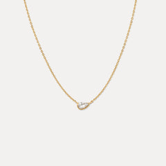 Solid Gold Zephyr Necklace — GLDN